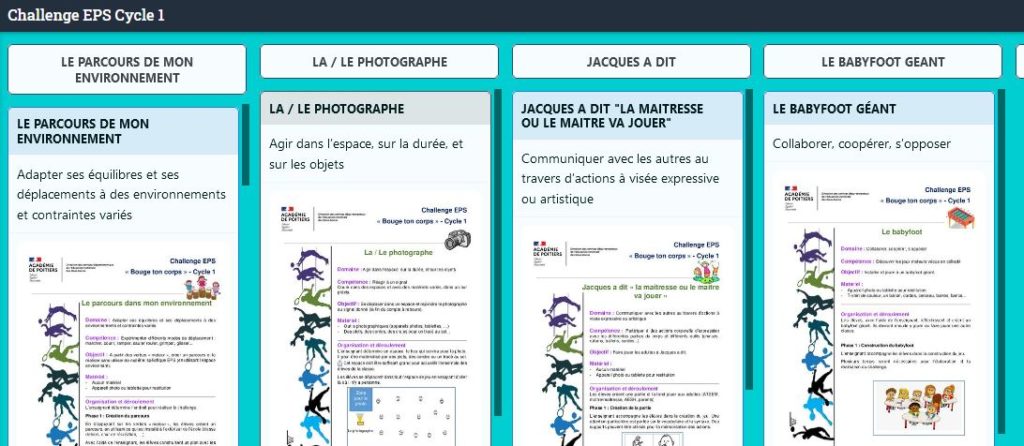 Challenge EPS Cycle 1 | Semaine de la Maternelle